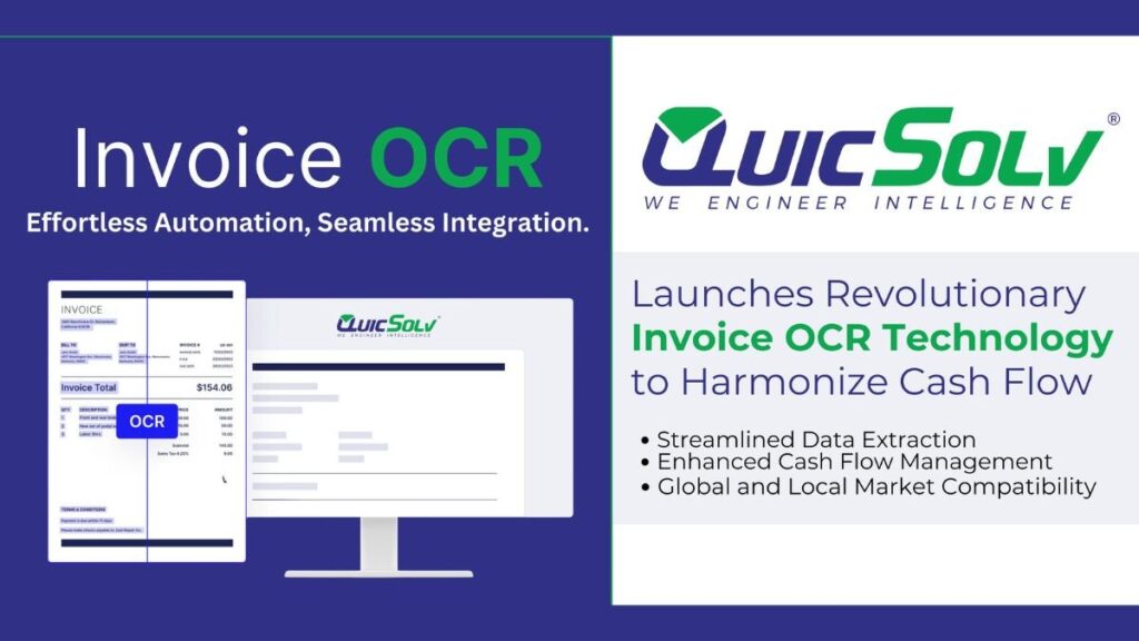 QuicSolv Unveils Revolutionary Invoice OCR Technology to Harmonize Cash ...